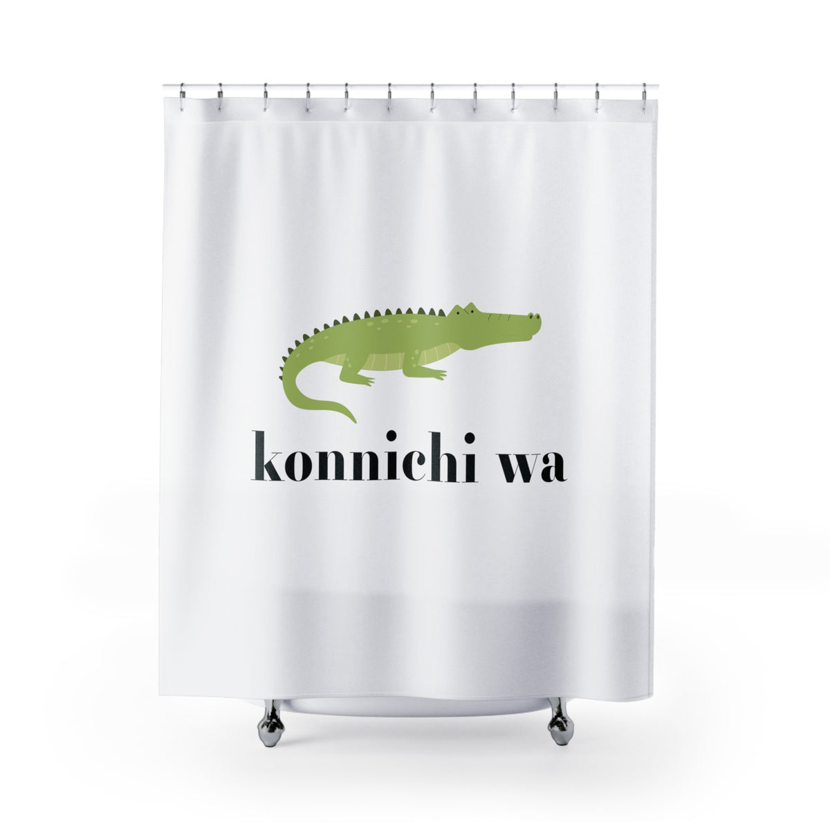 Crocodile Shower Curtain – KONNICHI WA